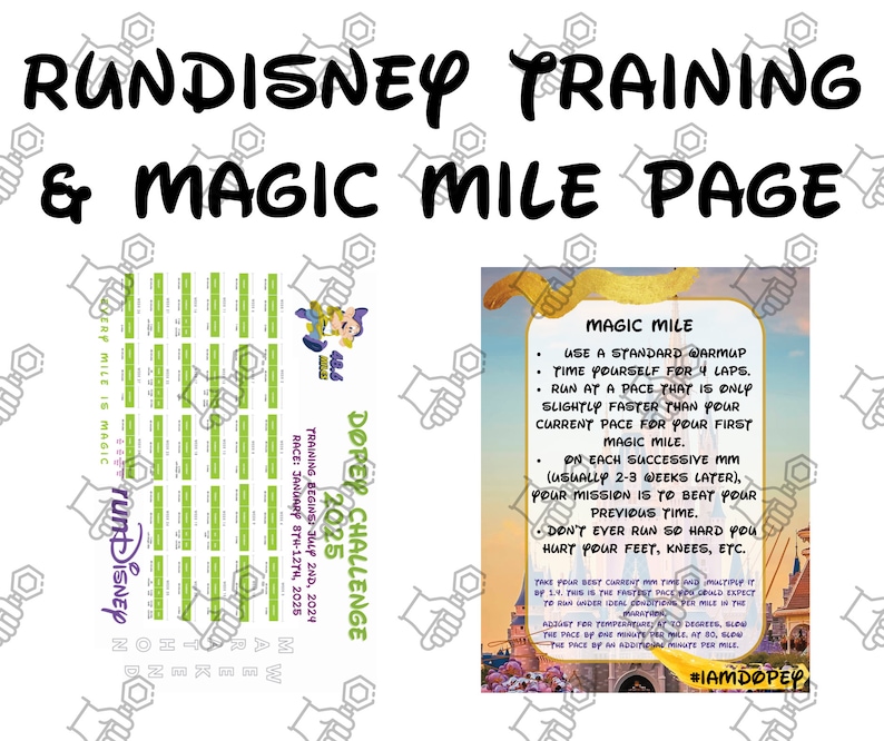 2025 Dopey Training Journal Printable 13 Pages Digital PDF File. I Am ...