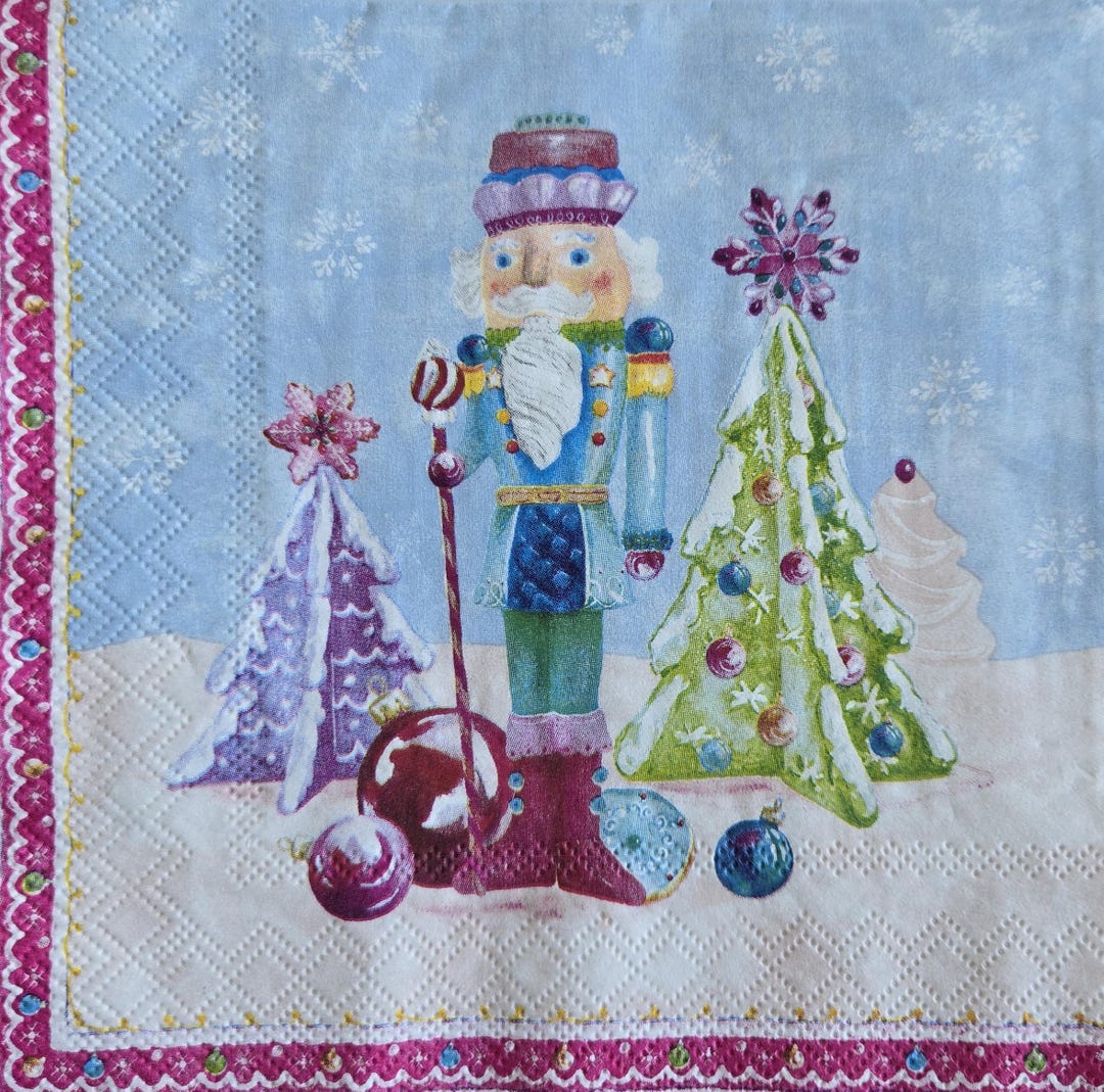 Candyland Nutcracker Decoupage Luncheon Napkins. Set of 3. - Etsy