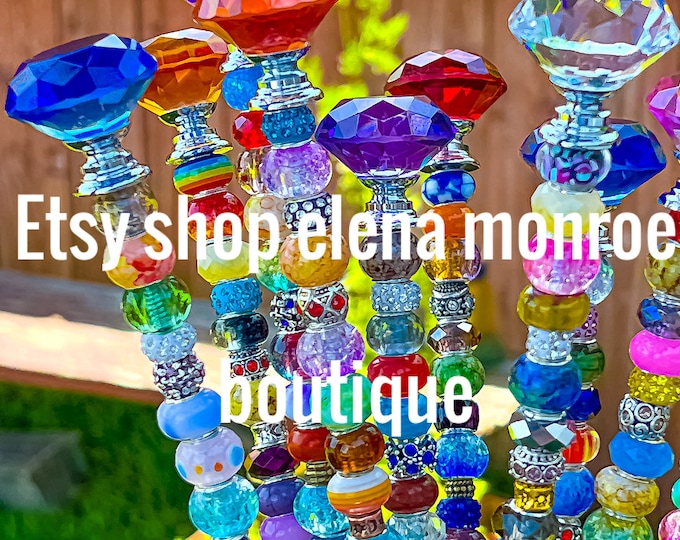 Hand Crafted Garden Stakes 12 Uniquely Created: Lampwork, Murano ...