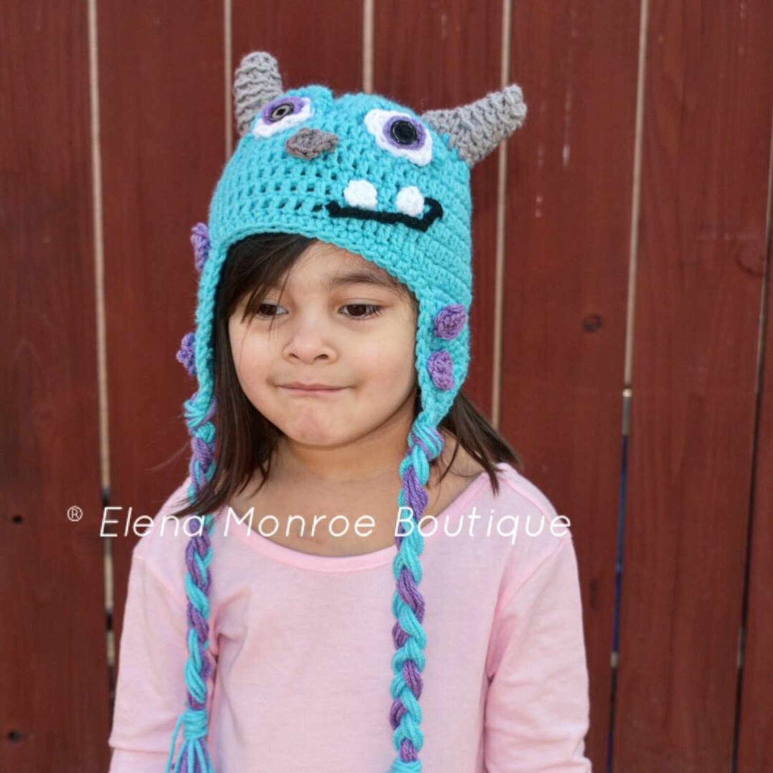 Crochet Monster Hat Baby Monster Hat Sullivan the Monster | Etsy