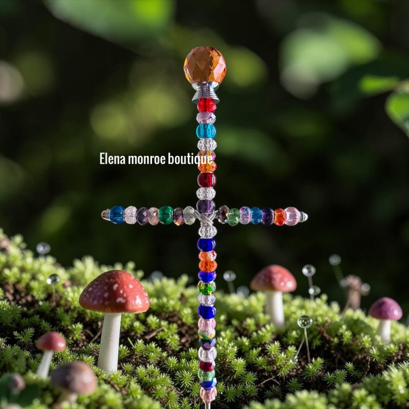 Beaded Cross Sun Catchers - Etsy