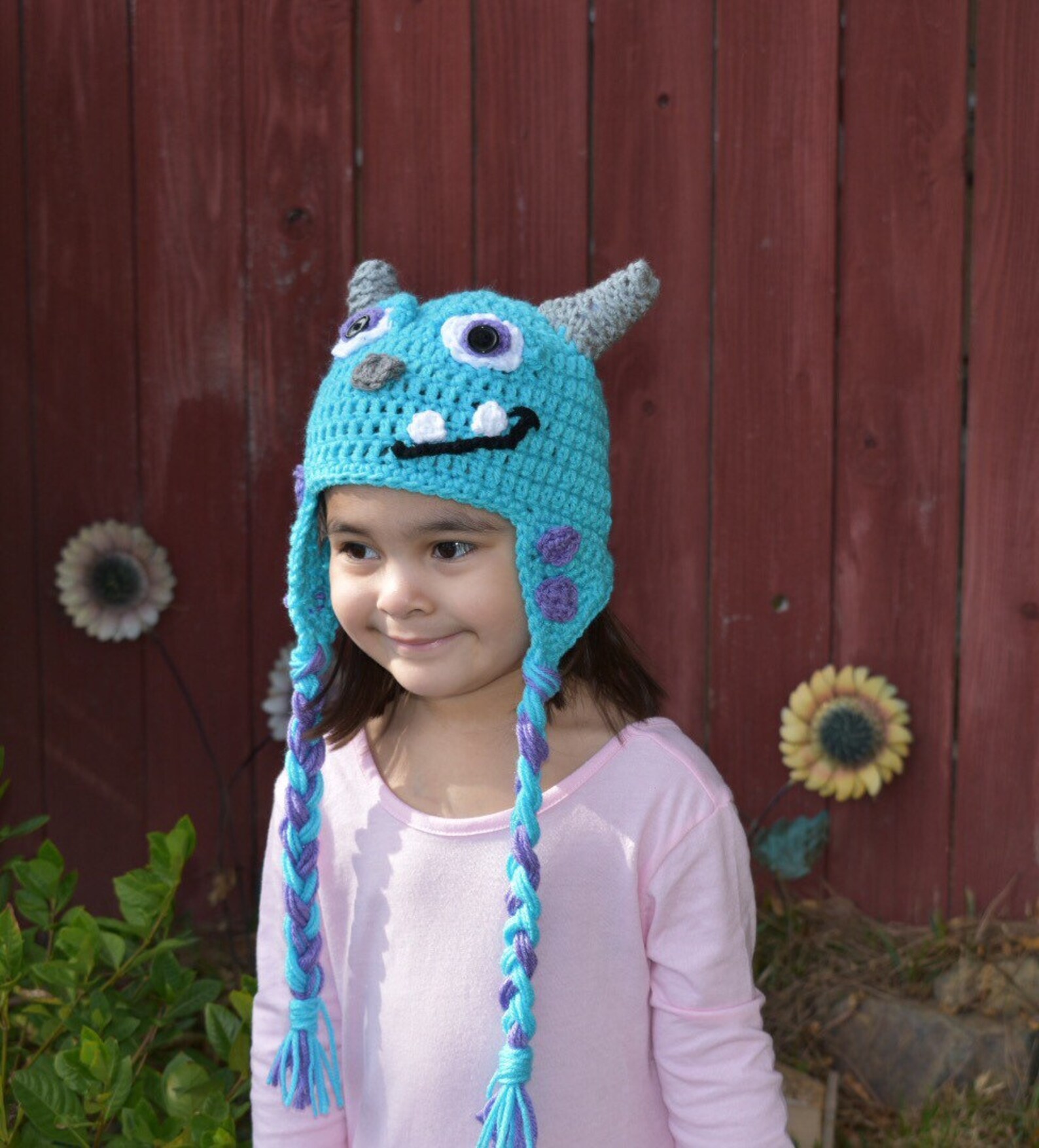 Crochet Monster Hat Baby Monster Hat Sullivan the Monster | Etsy