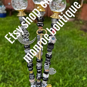 24inch Pagan Garden Stakes, Dark Fairy Garden Wands, Pagan Decor ...