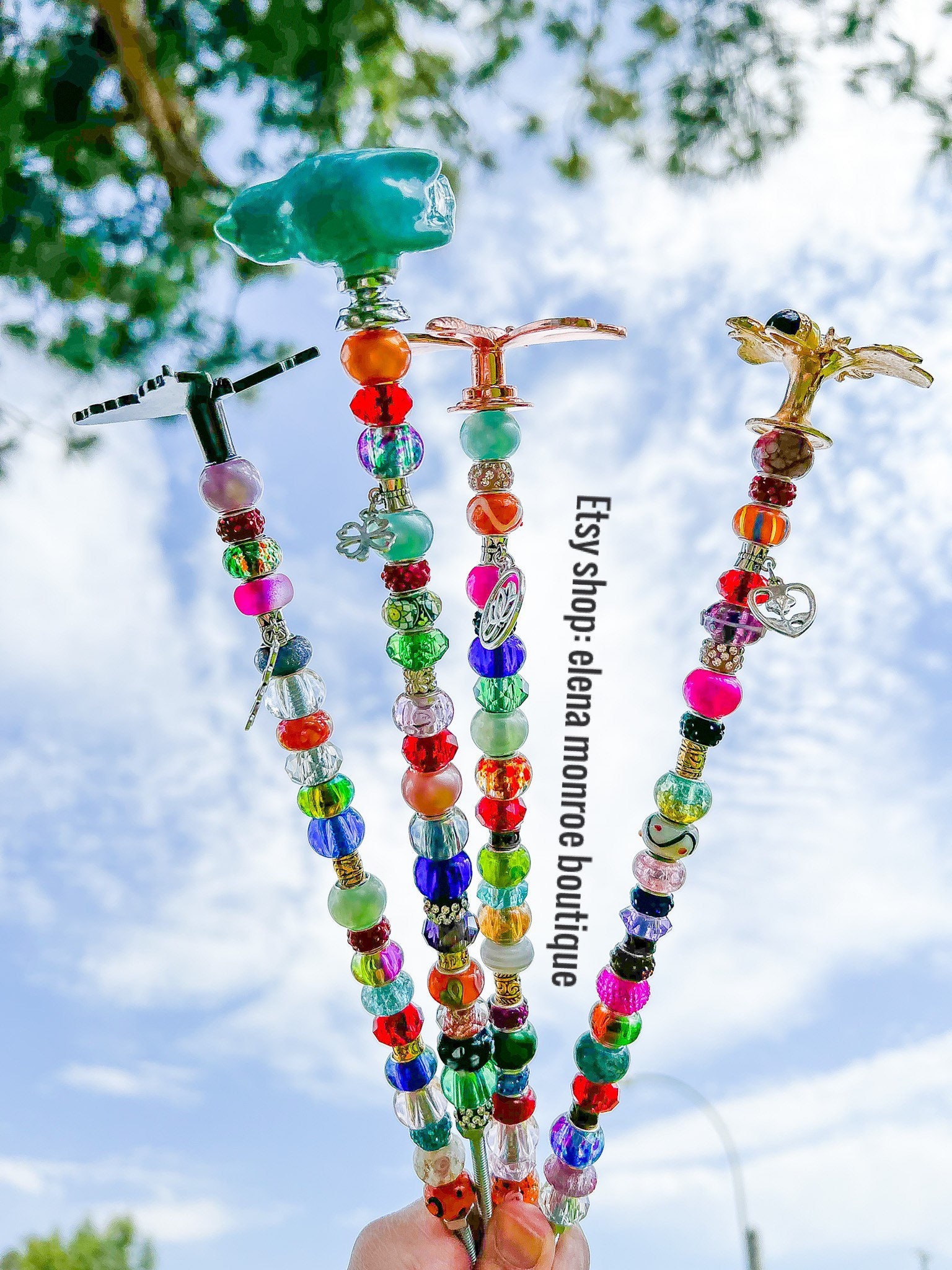 14inch Jeweled Dragonfly Stake Fairy Garden Decor Jewelry - Etsy