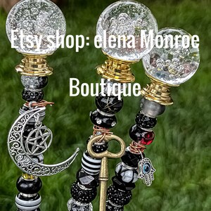 24inch Pagan Garden Stakes, Dark Fairy Garden Wands, Pagan Decor ...