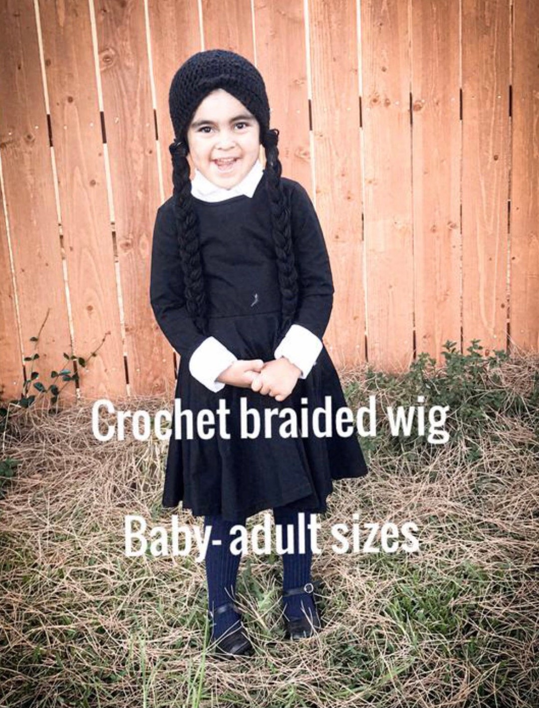 Crochet Pigtail Braid Wig, Dorothy Wig, Wednesday Wig, Crochet Costume ...