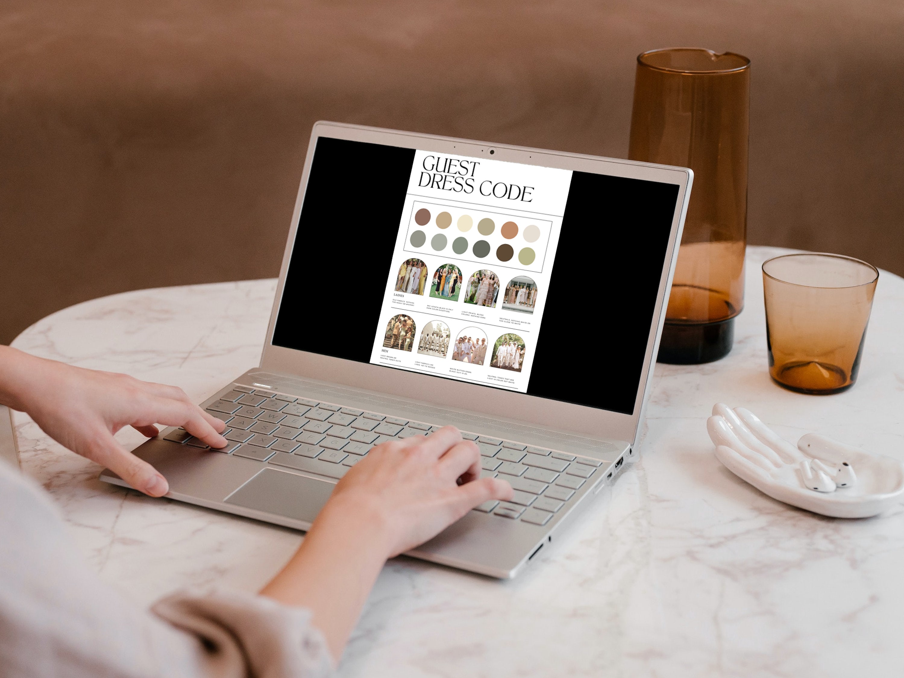 Wedding Guest Dress Code, Editable Canva Template. Wedding Attire ...