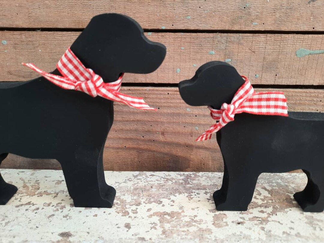 Hand Painted Wooden Labrador Ornament, Labrador Decoration, Labrador ...