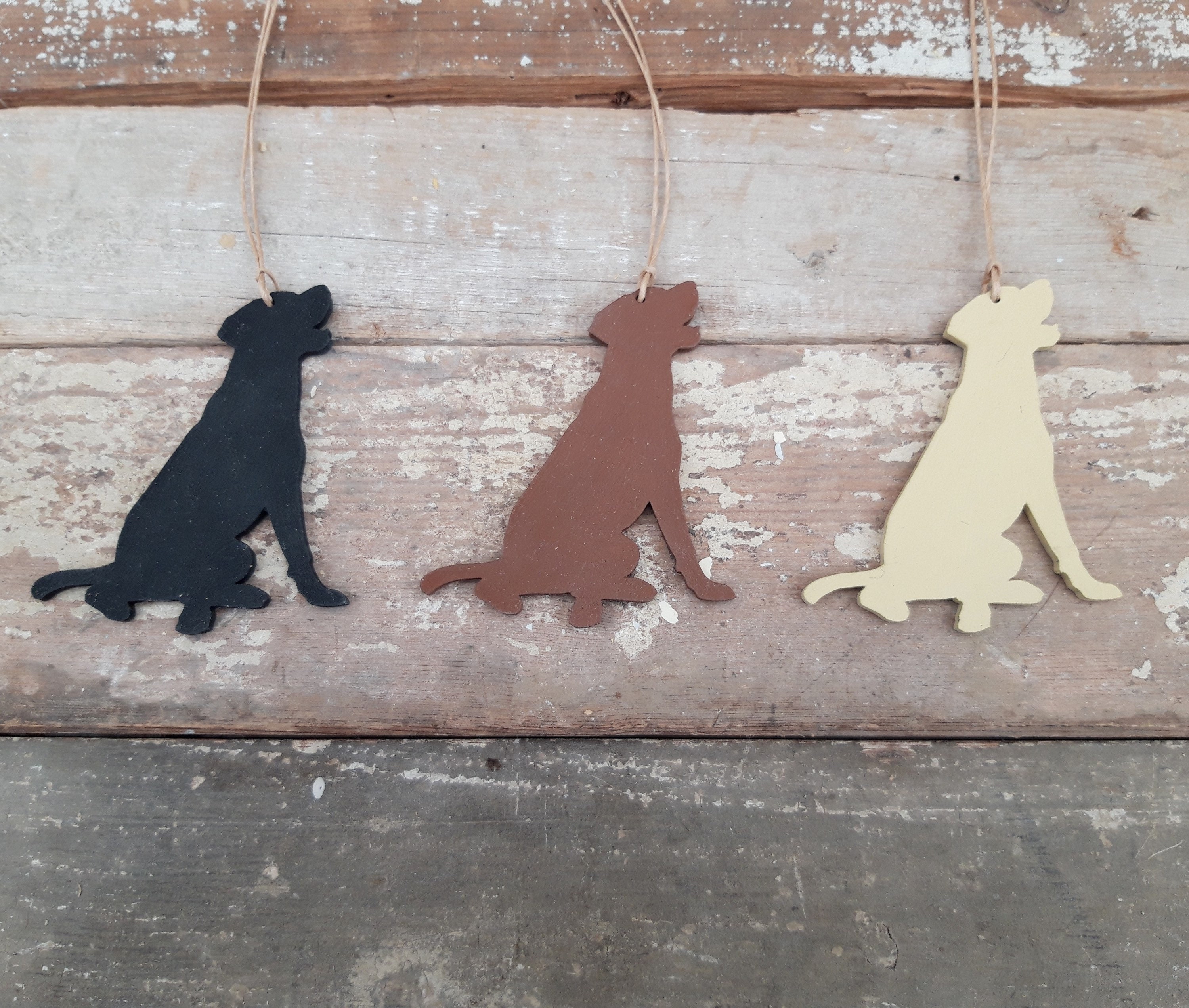 Hanging Labrador Decoration Handpainted Ornament - Etsy UK