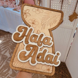 Single or Double Door Hafa Adai Hangers - Chamorro Door Sign - Chamoru ...