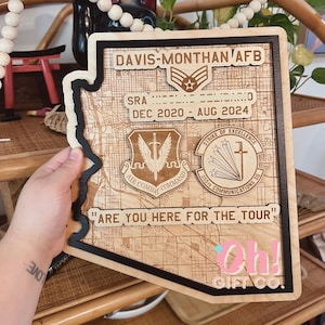 Custom State Air Force Plaque - Personalized USAF Award - Davis-monthan ...