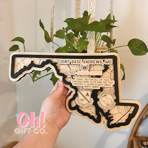 Custom Air Force Plaque - Personalized USAF Award - Shelf Decor ...