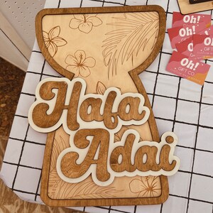 Single or Double Door Hafa Adai Hangers - Chamorro Door Sign - Chamoru ...