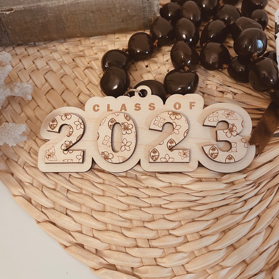 Guam Graduation Lei 32” - Brown Class of 2024 Guam Kukui Nut Lei - Guam ...