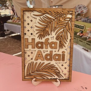 Hafa Adai Sign - Chamorro Home Decor - Chamoru Sign - Guam CNMI ...
