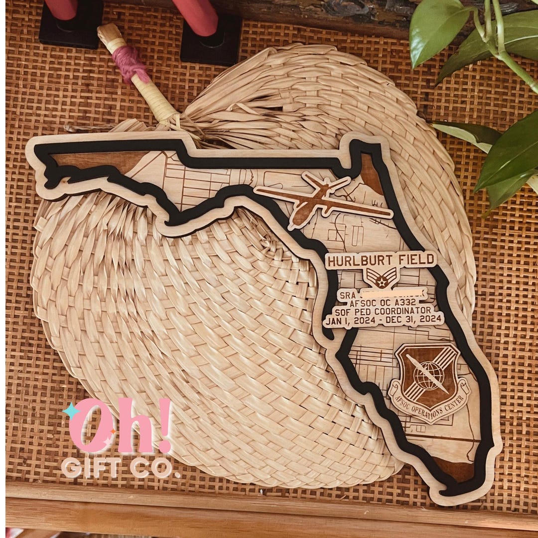 Custom Air Force Plaque Personalized USAF Award Shelf Decor Military ...