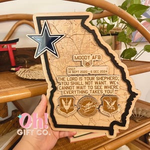 Custom Air Force Plaque - Personalized USAF Award - Shelf Decor ...