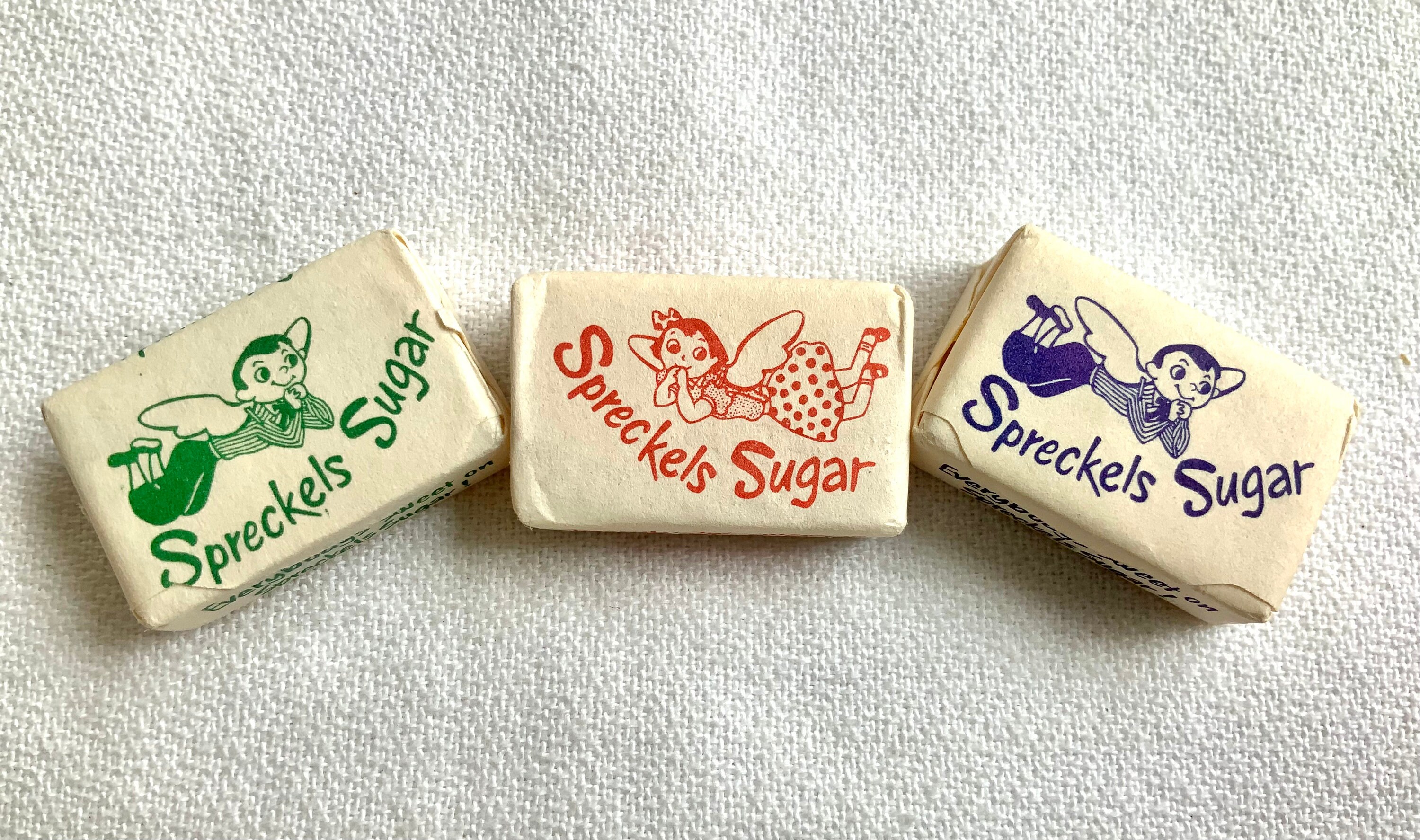 3 Sugar Cube Packets Spreckels Winged Boys and Girls Vintage ...