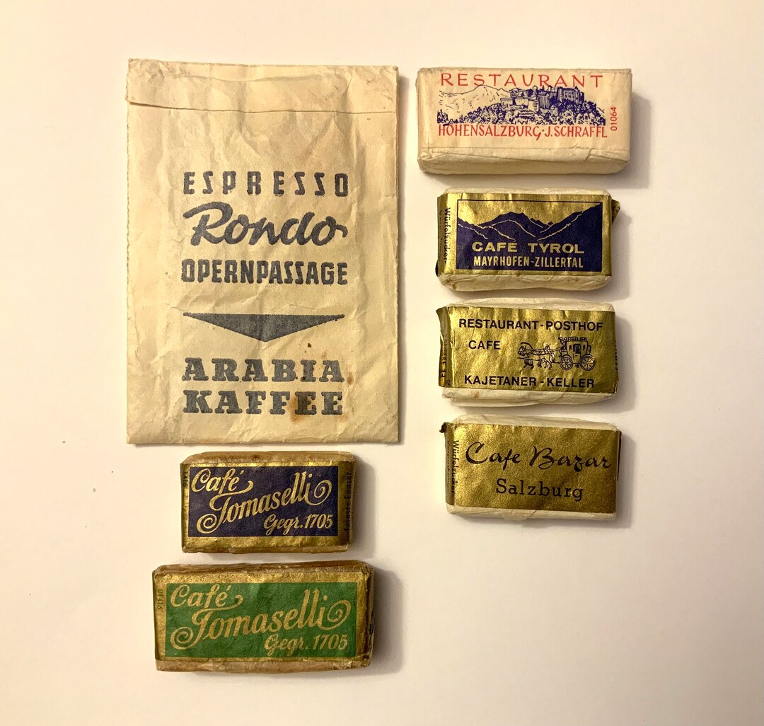 Vintage Austrian Sugar Cube Packet Sachet Restaurant Advertisement ...