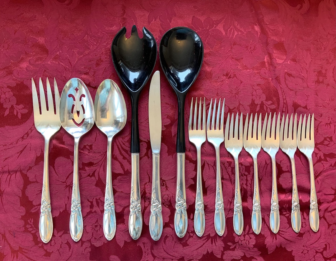 Vintage Silverplate Community White Orchid Flatware Utensils Sold ...