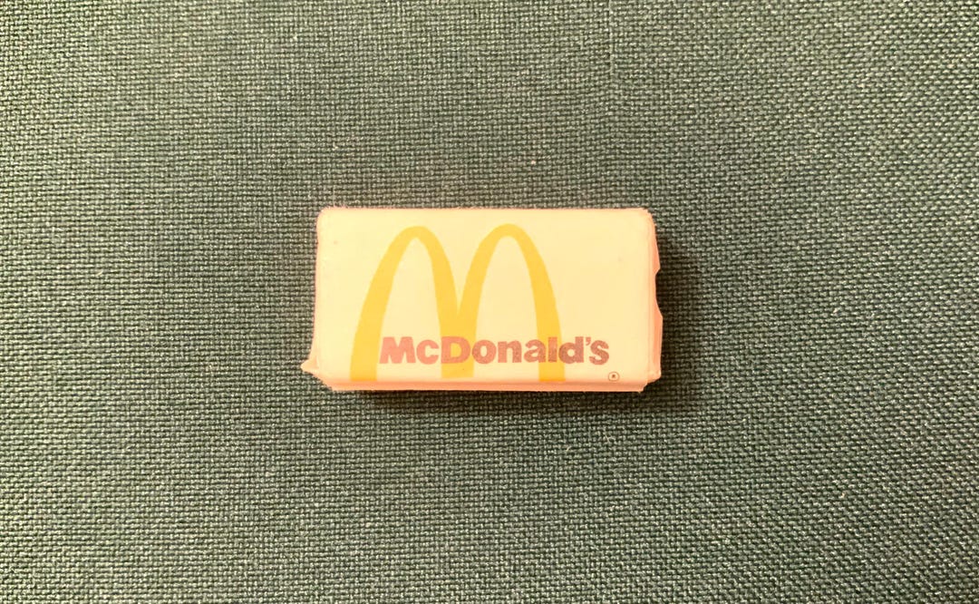 Mcdonalds Advertisement Sugar Cube Packet Collectible Vintage Fast Food ...