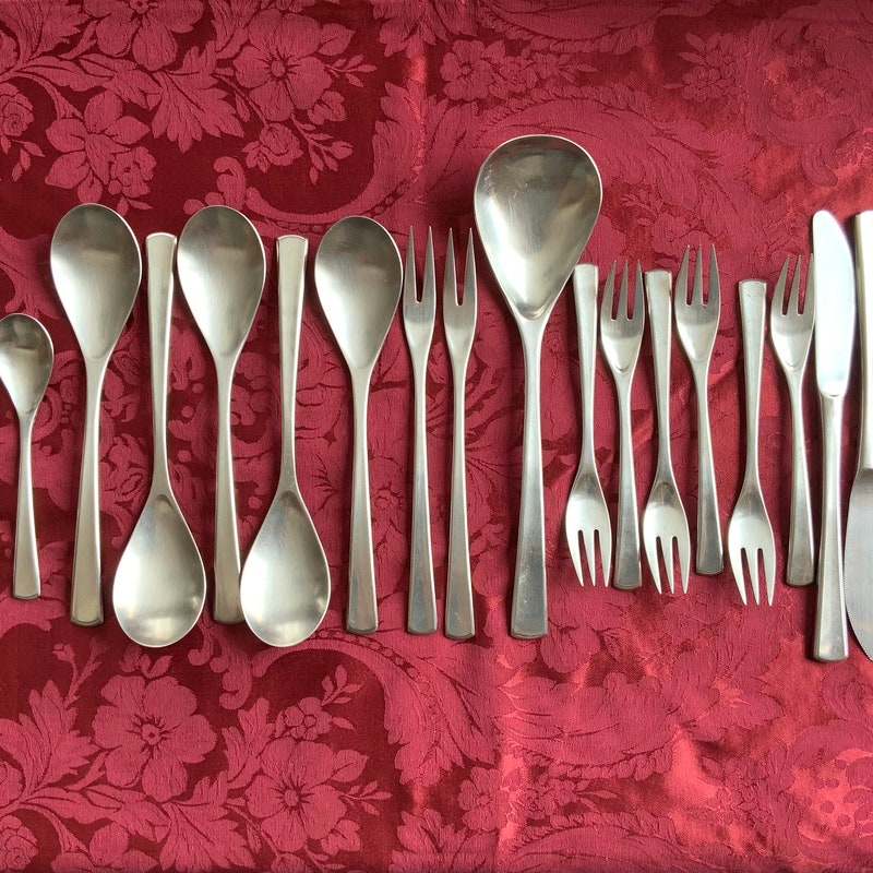 Korean Stainless Flatware Set - Etsy