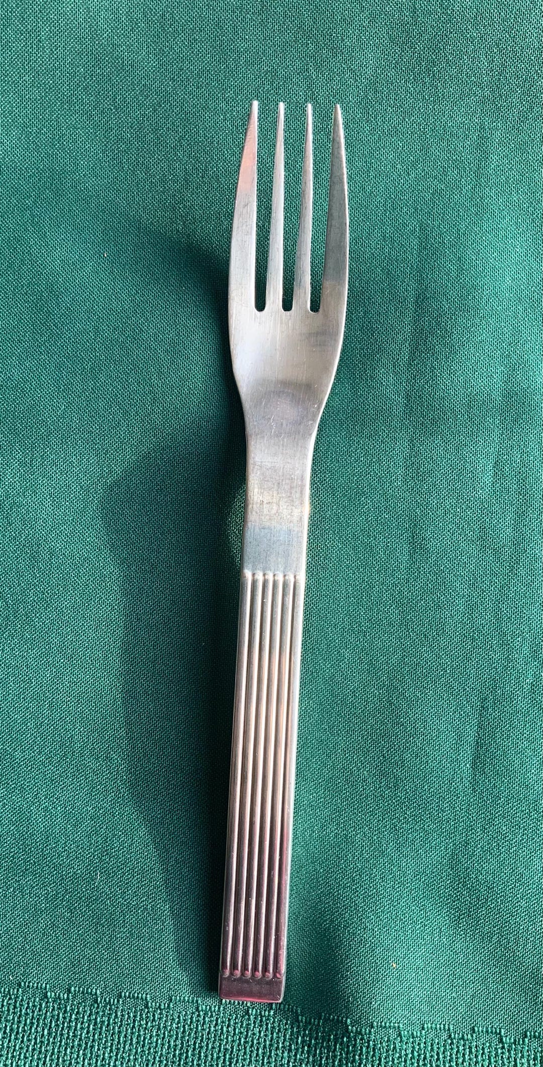 Dansk Thebe Serving Fork Vintage Stainless Steel Modern Design Satin ...