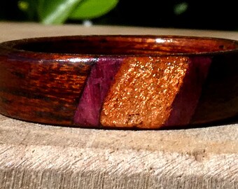Mahogany Wedding Ring - Etsy