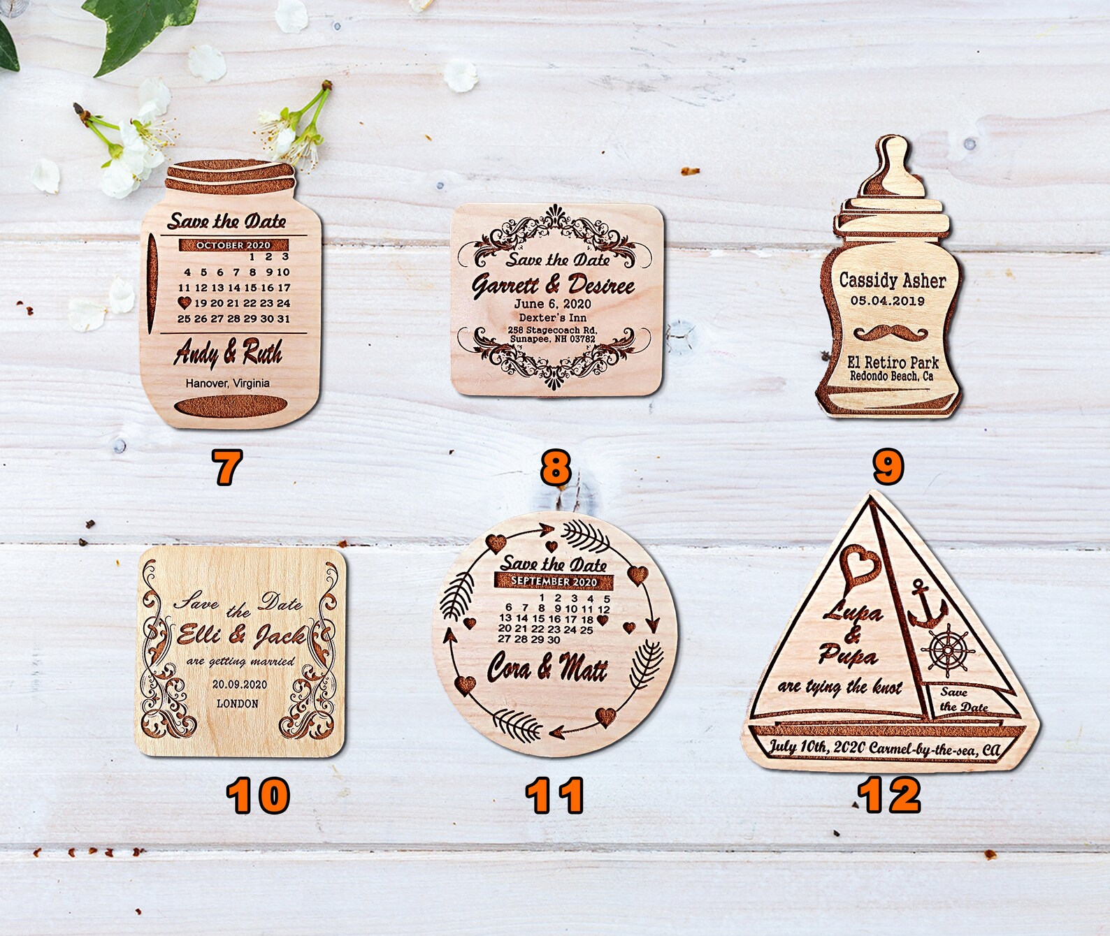 Save the Date Magnet Dates Magnets - Etsy