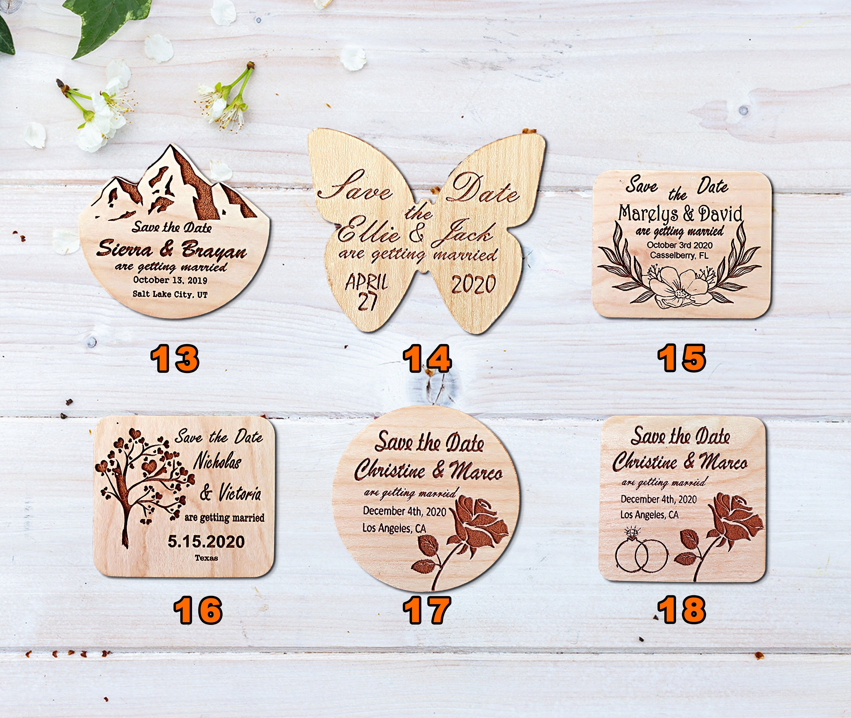 Save the Date Magnet Dates Magnets - Etsy