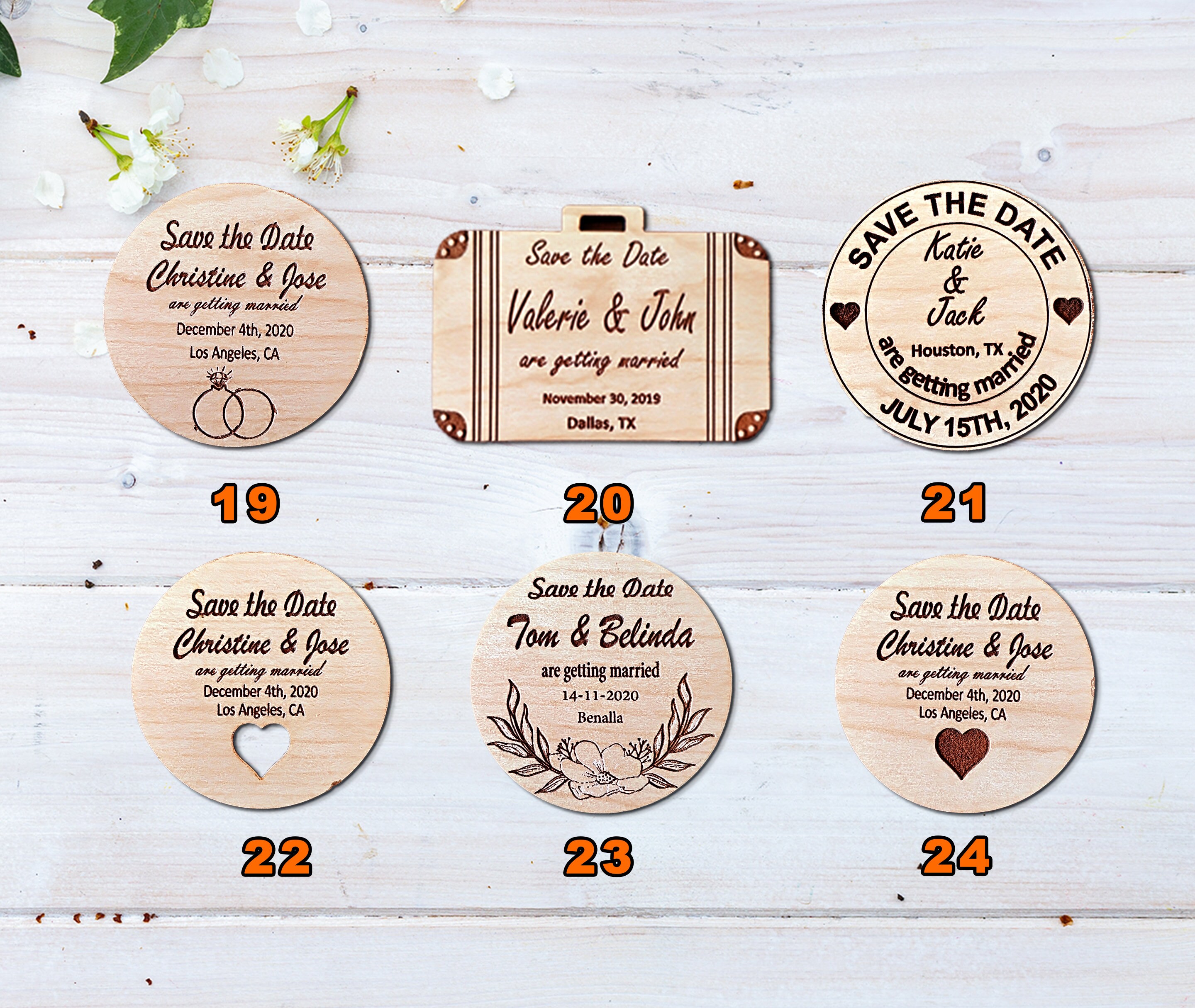 Save the Date Magnet Dates Magnets - Etsy
