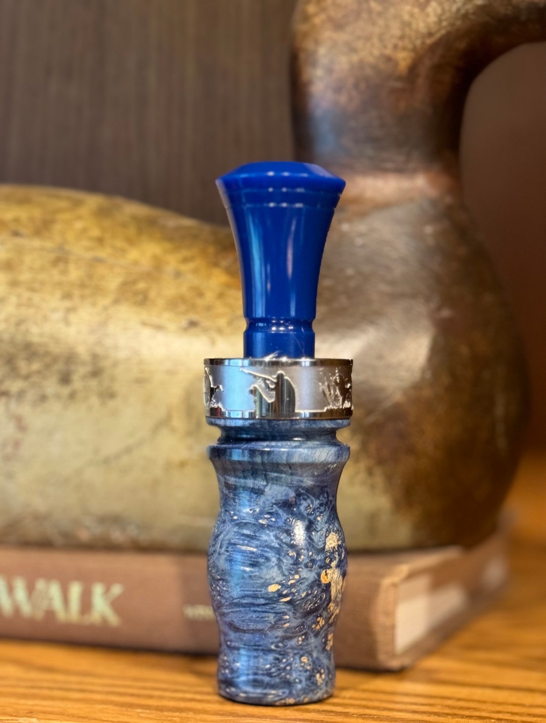 Duck Call Buckeye Burl Blue - Etsy