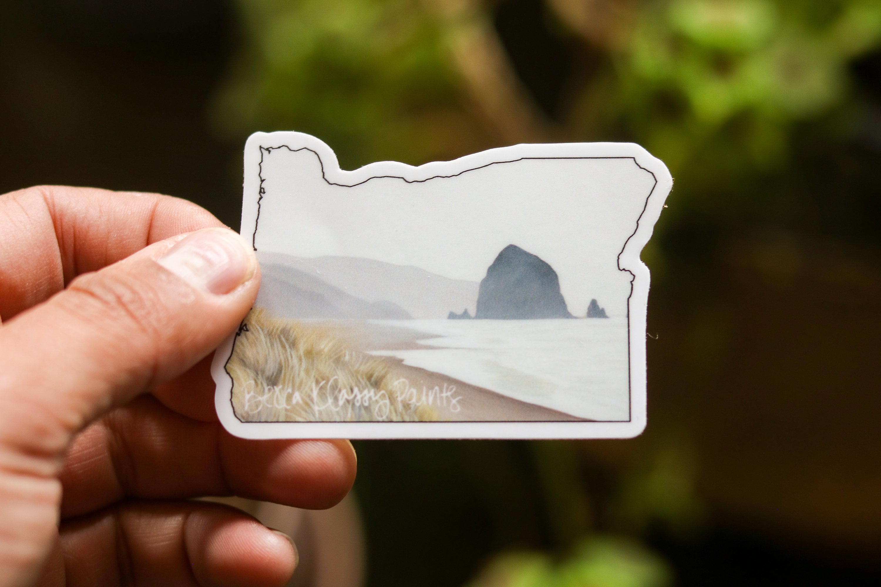 Cannon Beach Oregon Fog Sticker - Etsy
