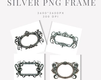 Wizard School Silver Digital Frame PNG | 4 Transparent Photo Frame ...