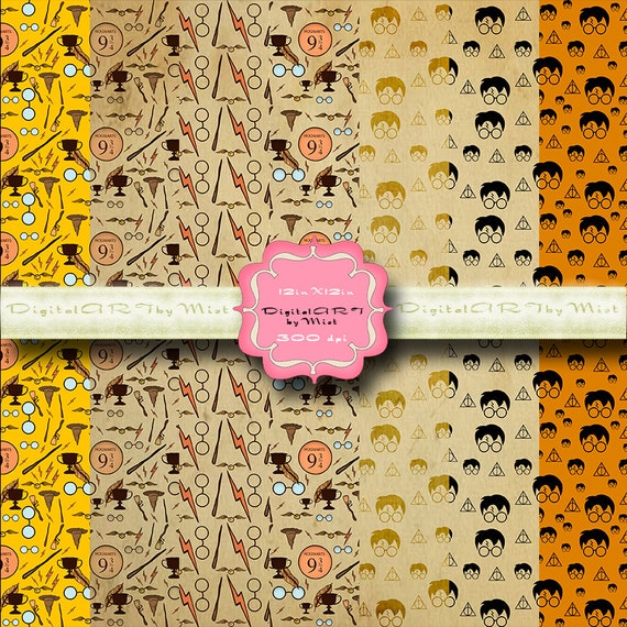 Magic Wizard Digital Scrapbooking Paper Instant Download - Etsy