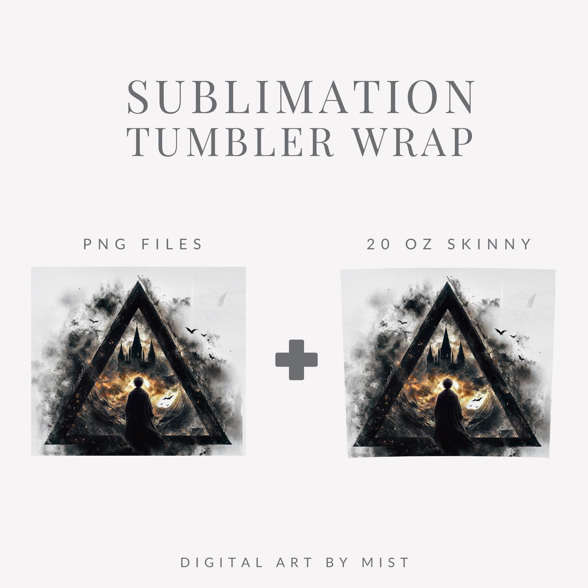 Magic Wizard School Tumbler Wrap | 20 Oz Wrap Sublimation PNG Design ...