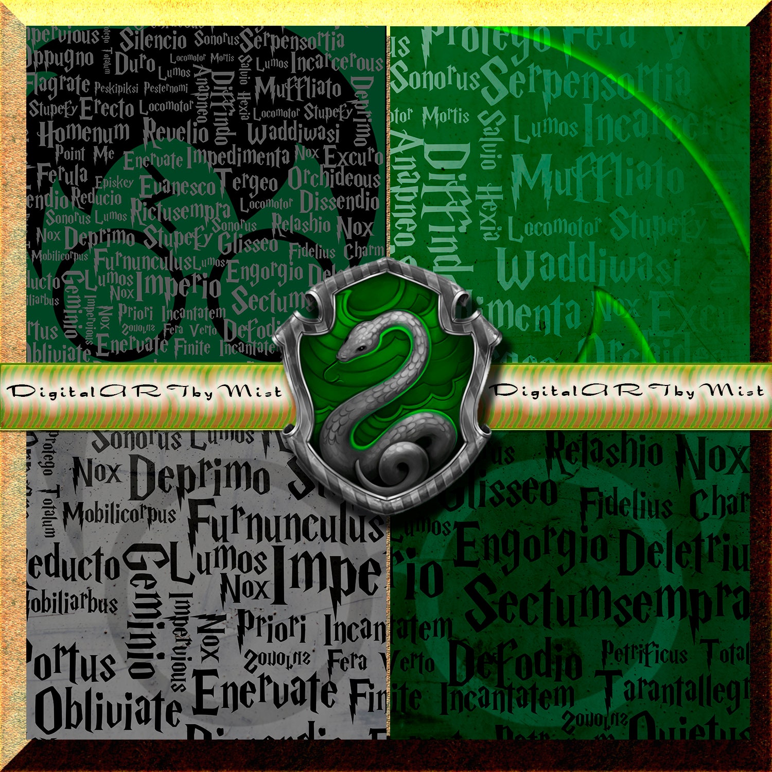 Magic Wizard Digital Scrapbooking Paper Instant Download | Incantations ...