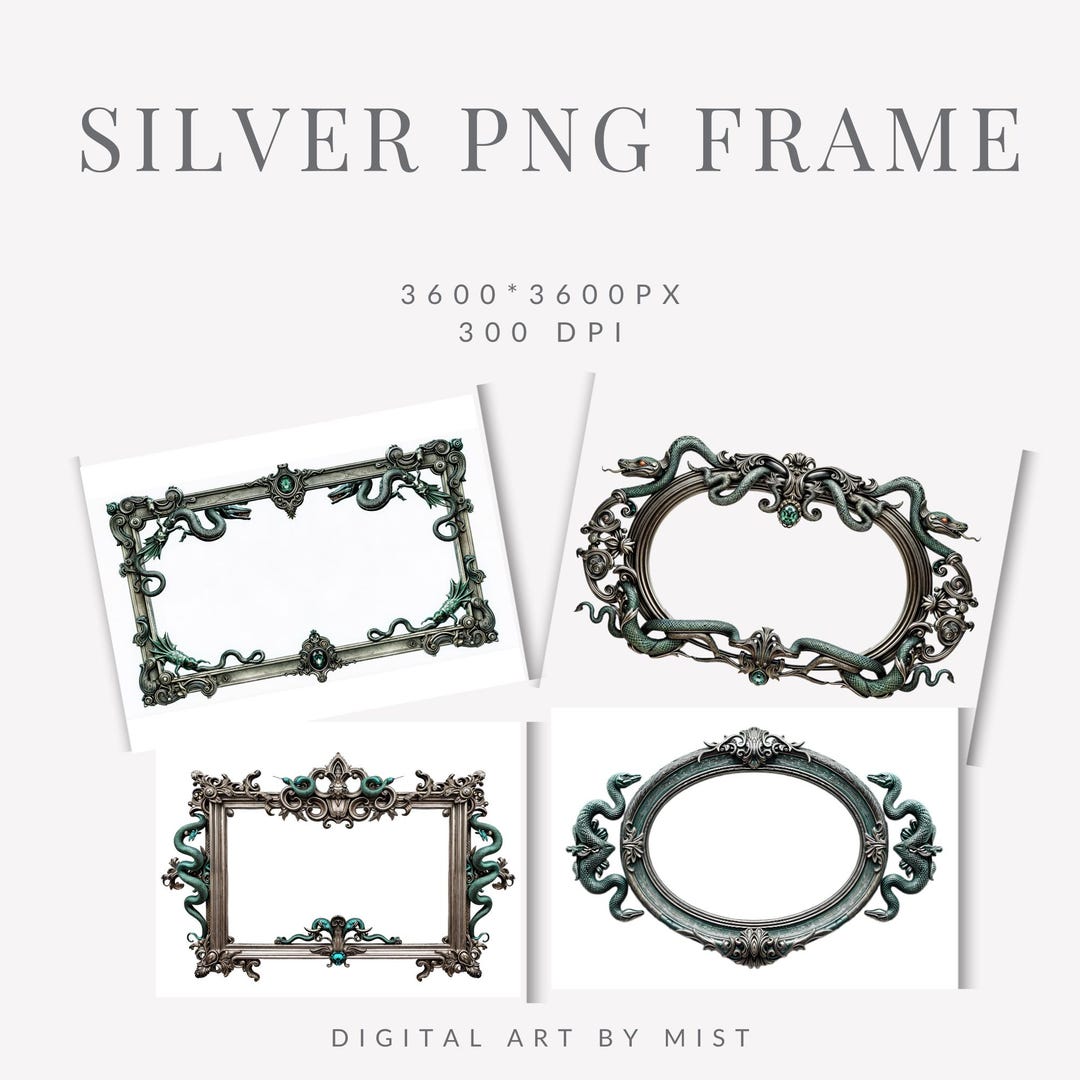 Wizard School Digital Frame PNG Overlays | Photo Frame Clipart Digital ...