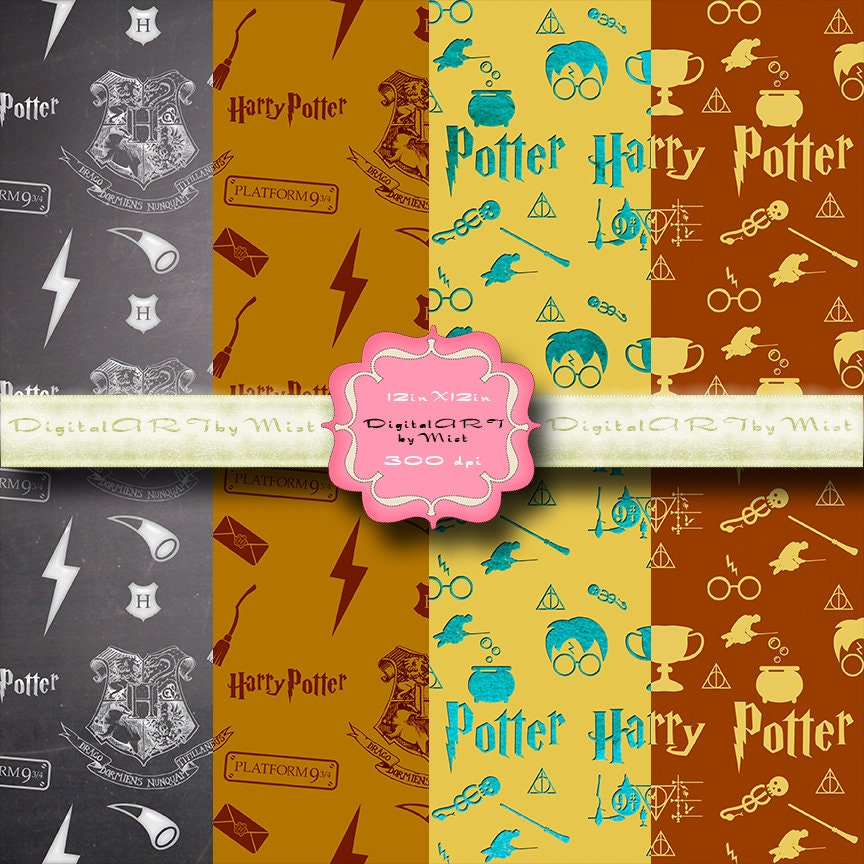 Magic Wizard Digital Scrapbooking Paper | Instant Download Digital ...