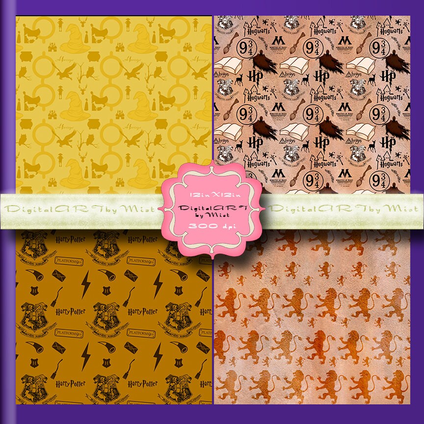 Magic Wizard Digital Scrapbooking Paper | Instant Download Digital ...