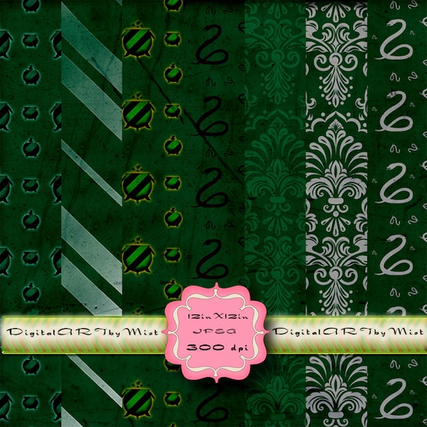 Magic Wizard Digital Scrapbooking Paper Instant Download Incantations ...