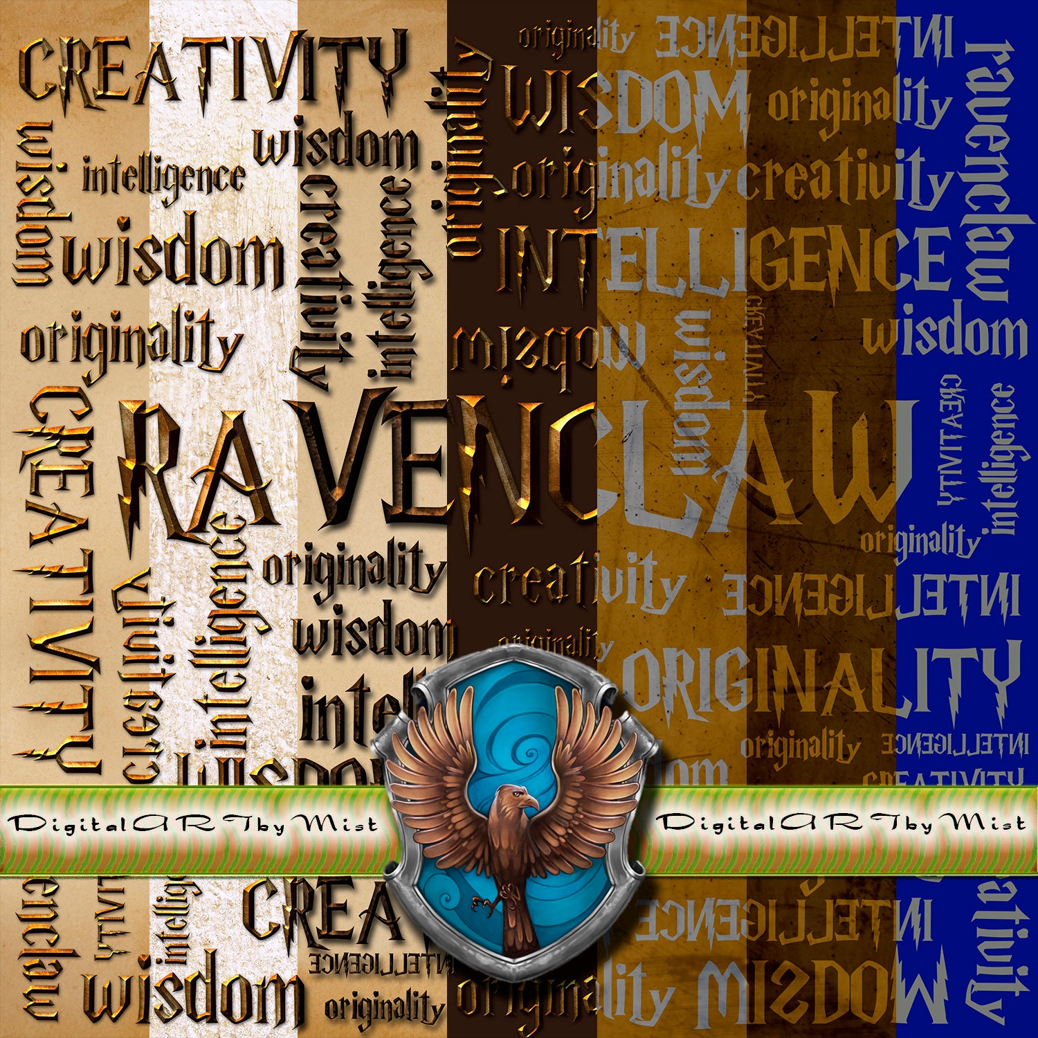 Magic Wizard Inspired Digital Scrapbooking Paper Instant Download ...