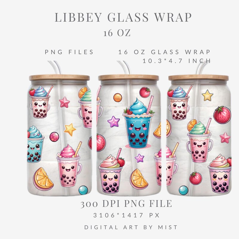 Kawaii Bubble Tea Cup - Etsy