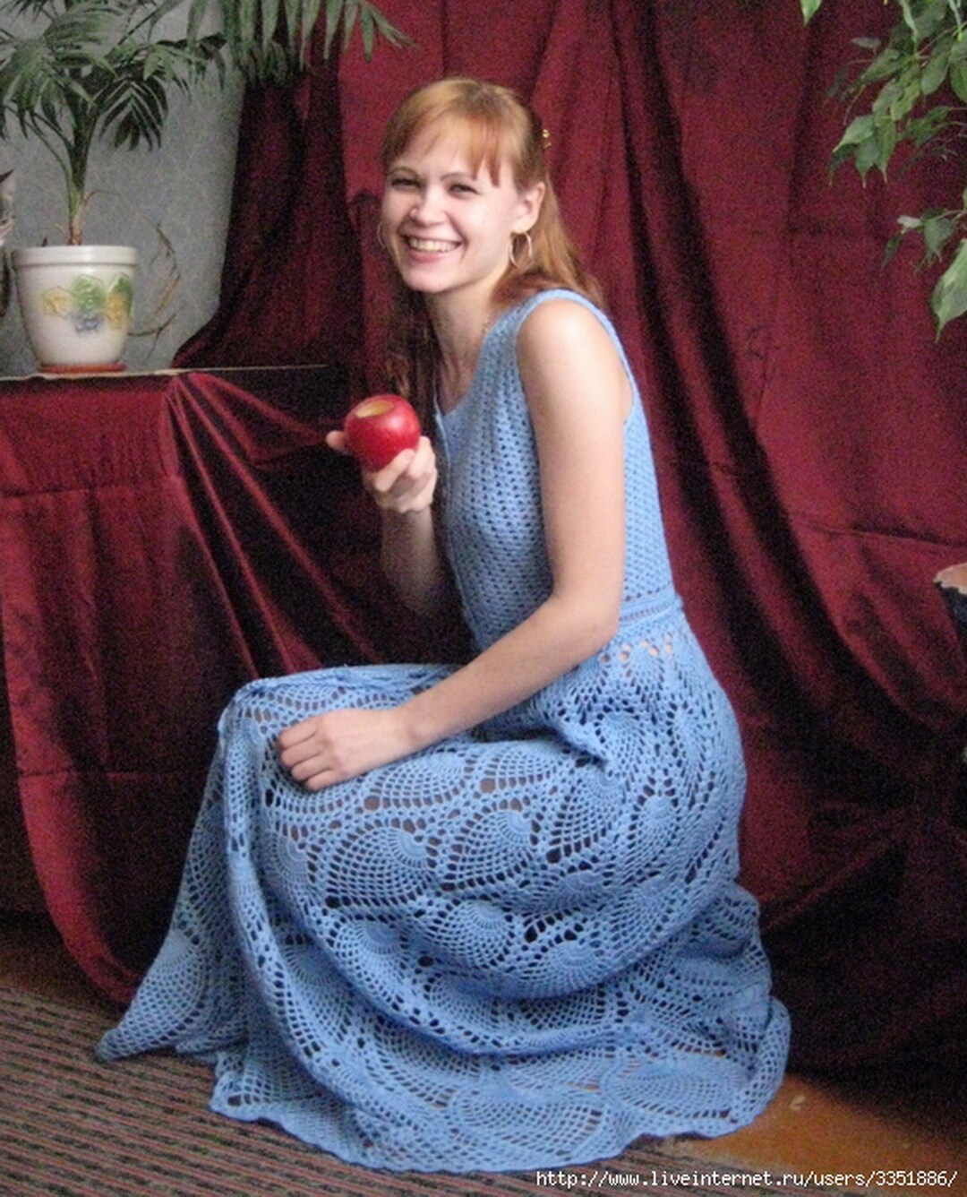 Crochet Dress Women Floor Length Dress Prom Dress Long Simple Wedding ...