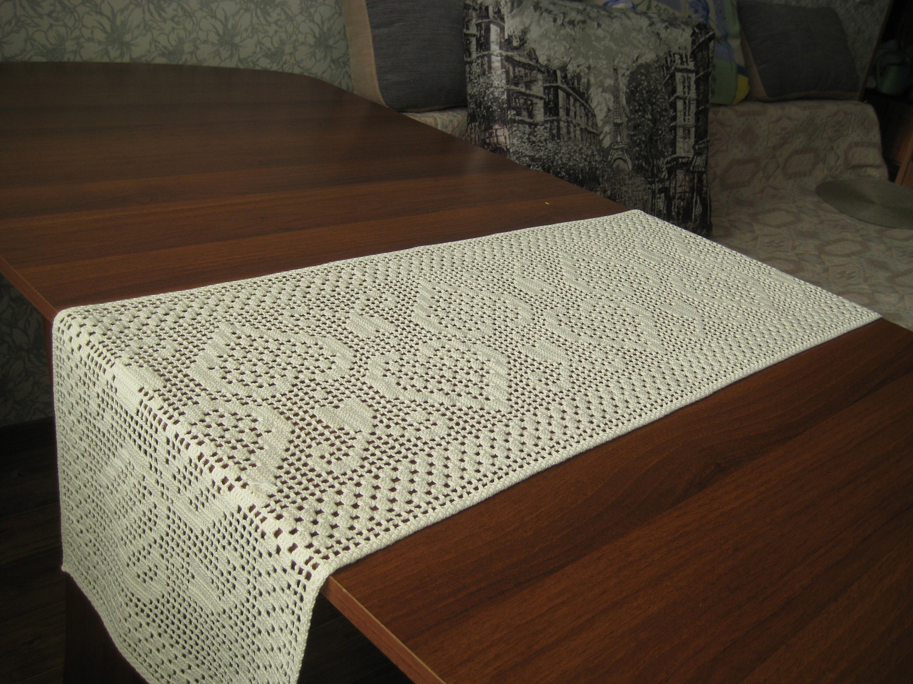 Lace Table Runner Crochet Runner Apartment Decor - Etsy