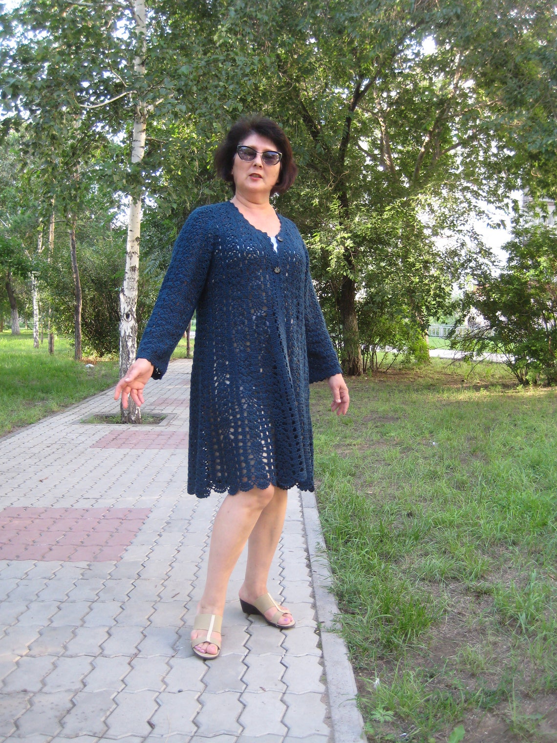 Crochet Lace Cardigan for Women Long Cardigan Long Sleeve - Etsy