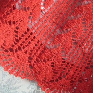 Red Crochet Top for Women Crochet Sweater - Etsy