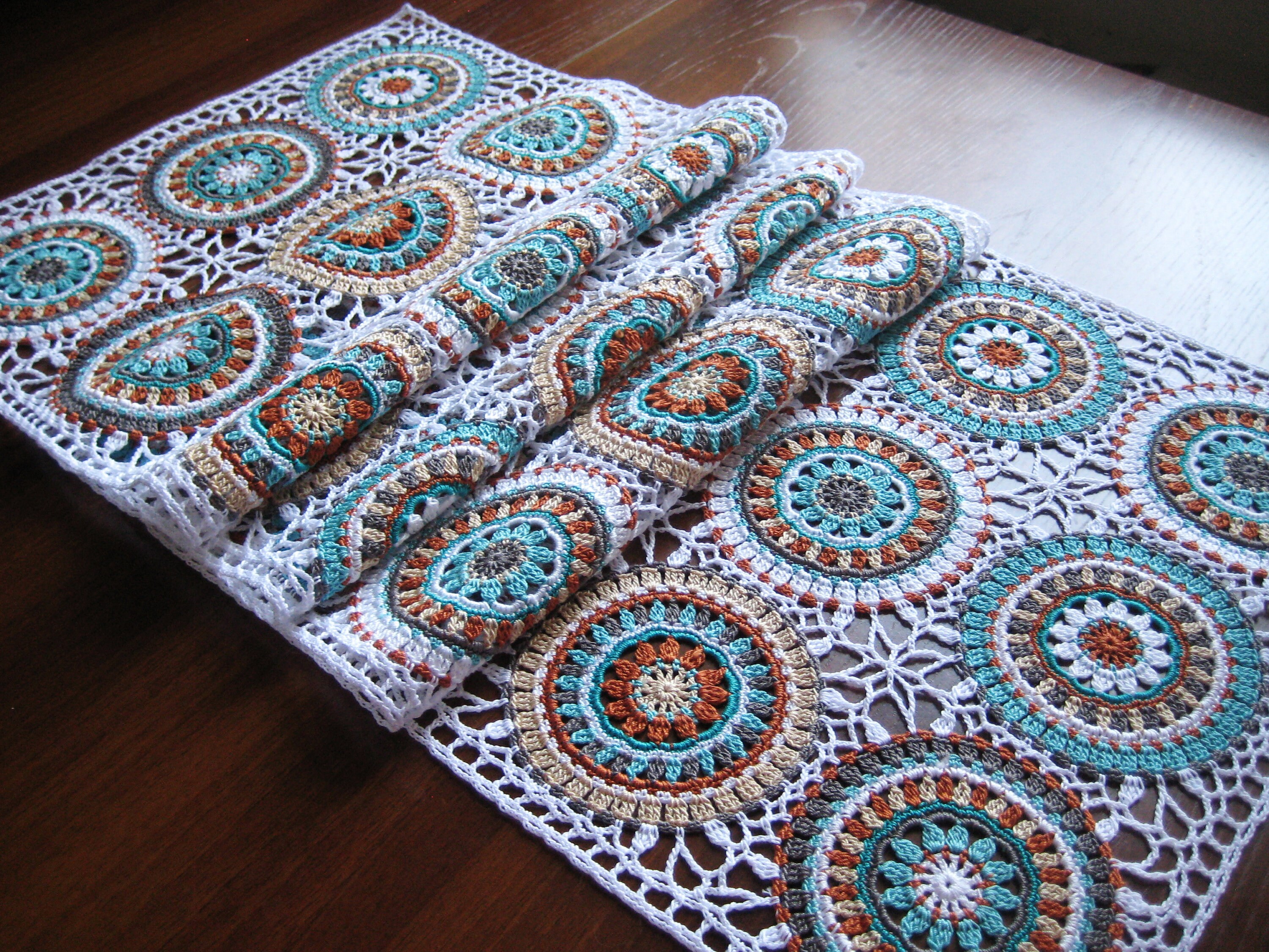 Handmade Crochet Lace Table Runner Elegant Table Decor - Etsy