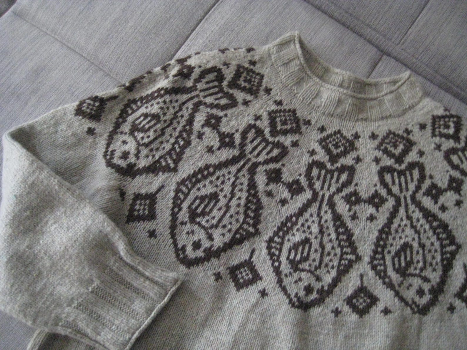 Hand Knitted Fair Isle Sweater, Women's Sweater , Men's Sweater With an ...