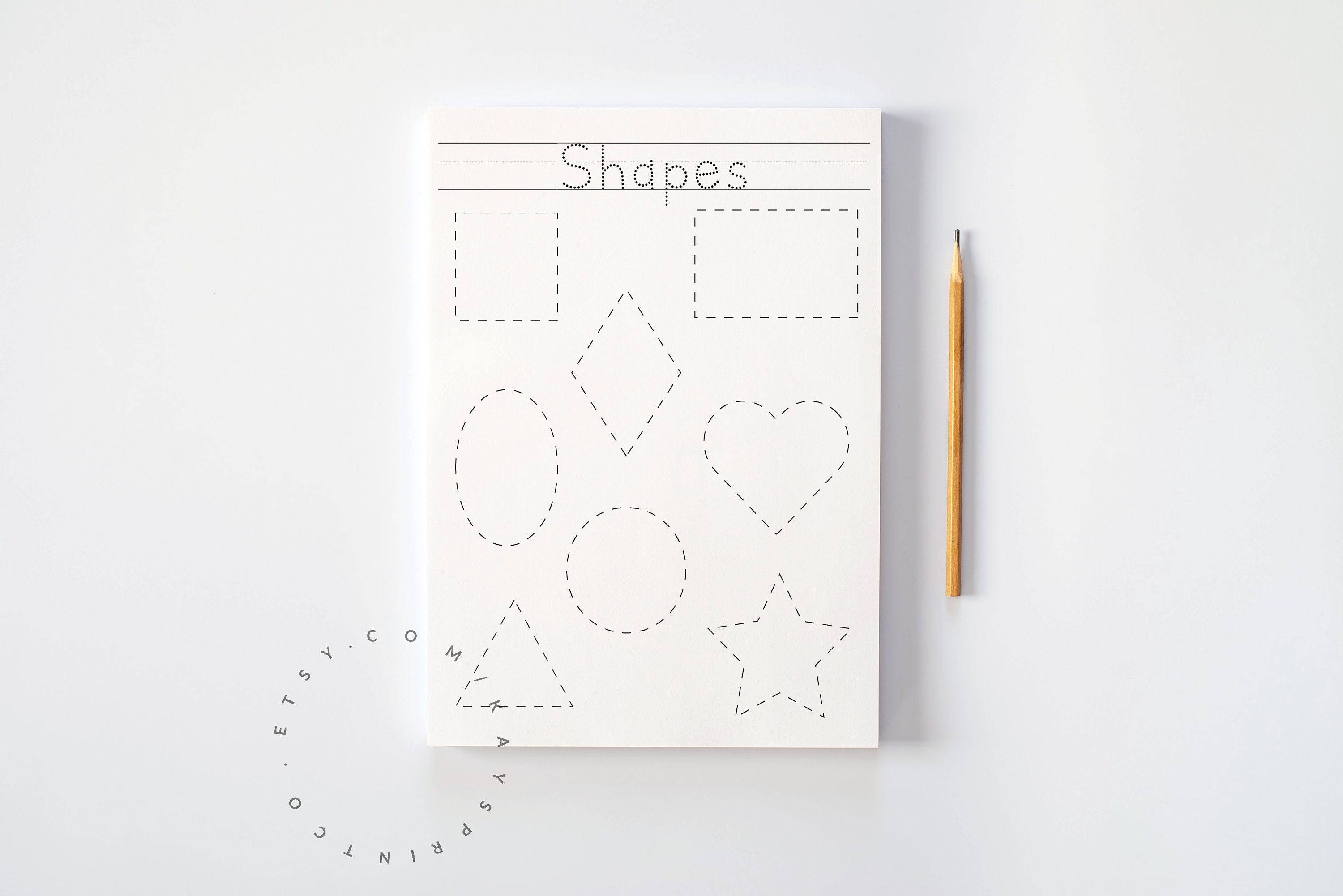 Preschool Tracing Worksheets Bundle Digital Download / ABC Practice ...